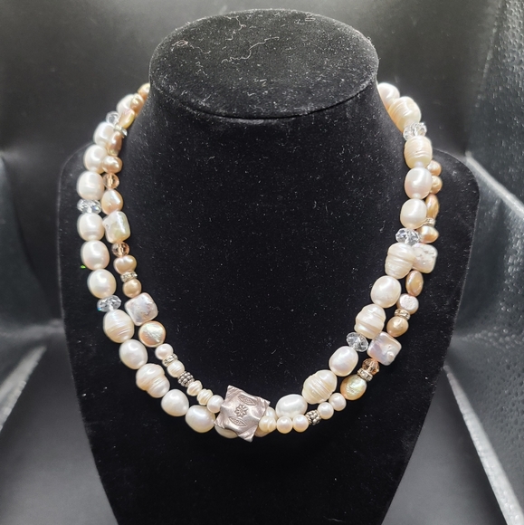 Sterling | Jewelry | Vintage Victorian Real Pearl Choker Necklace ...